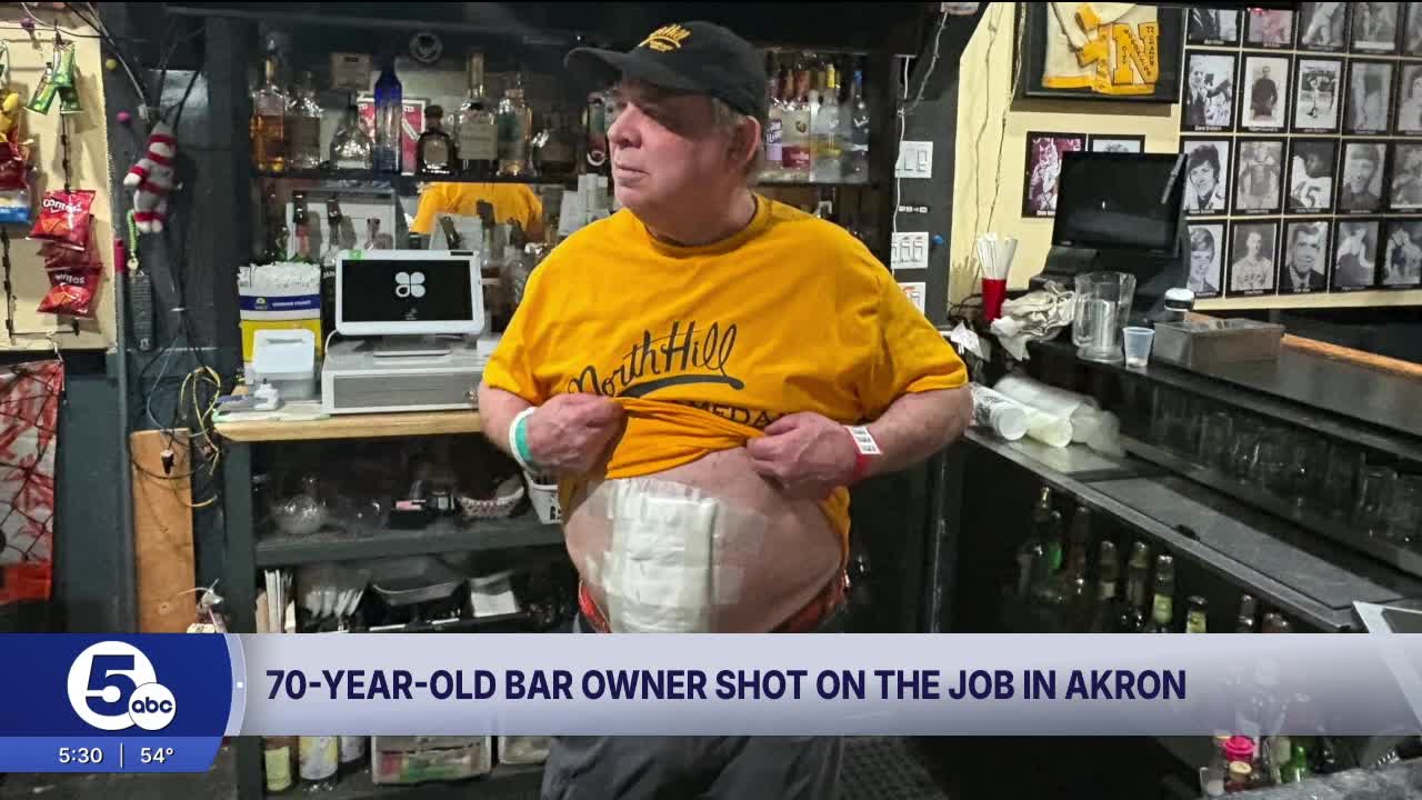 70-year-old Akron bar owner shot, injured