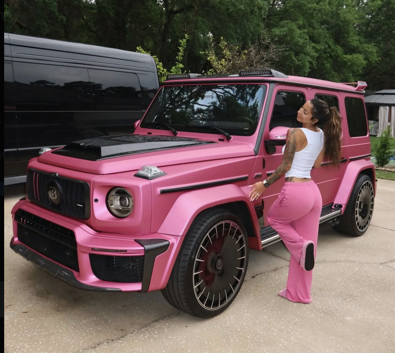 Travis Hunter gifts wife Leanna Lenee a $600,000 pink Brabus G-Wagon ...