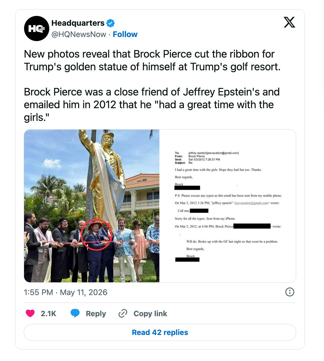 Epstein friend who had "great time with the girls" was at Trump event