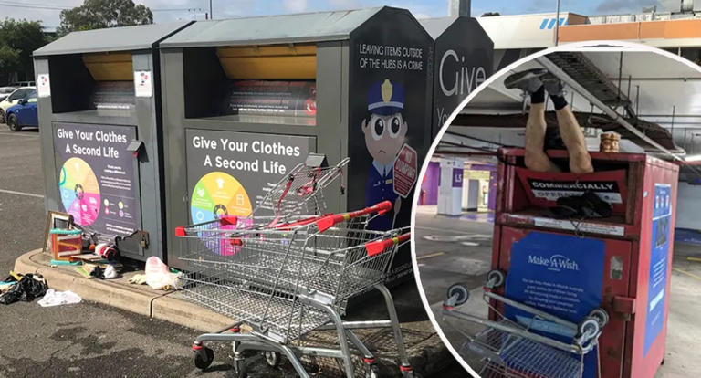 Aussies warned against desperate bin act after couple caught on camera ...