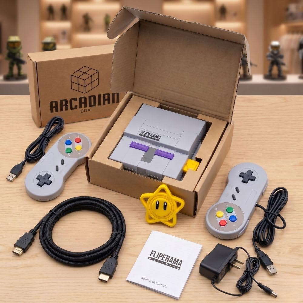 Mini SNES Arcadian Box entra em promoção na Amazon com milhares de ...