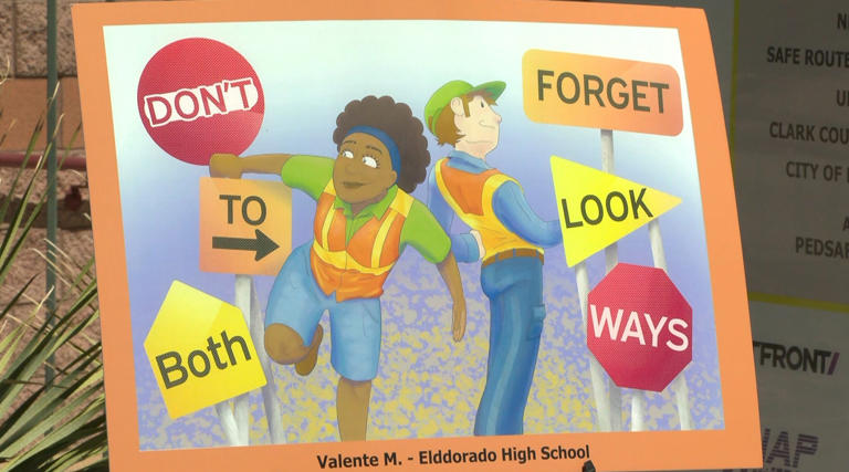 Las Vegas students awarded for pedestrian safety designs