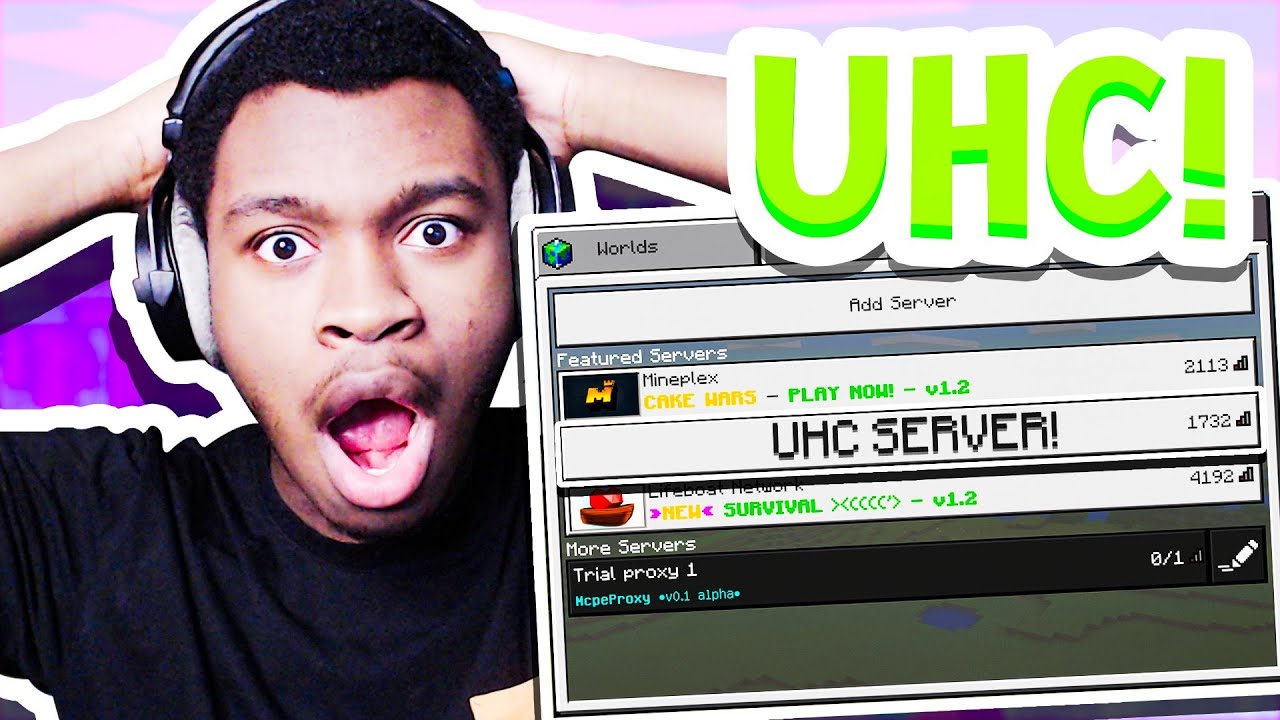 UHC server for MCPE! (Minecraft Bedrock)