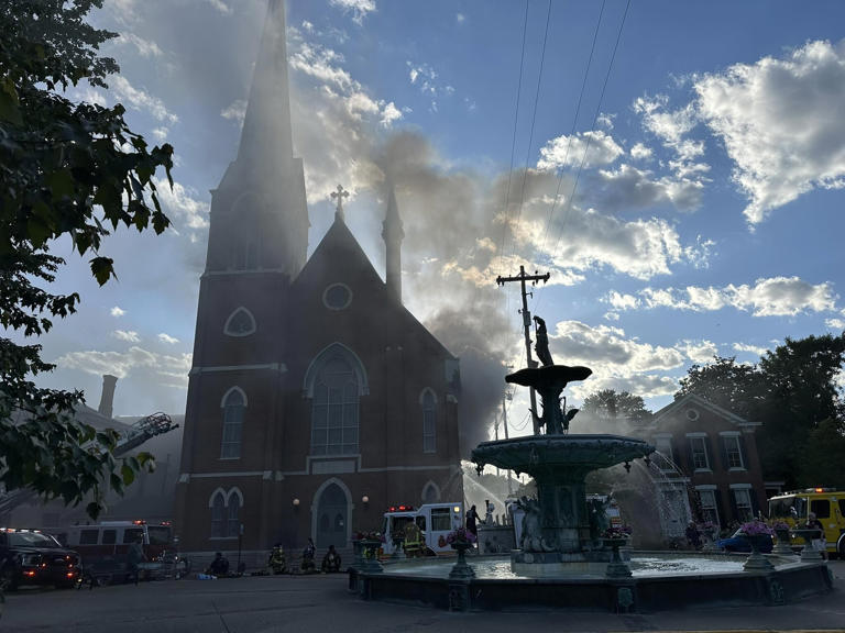 Fire destroys historic church in Madison, Indiana