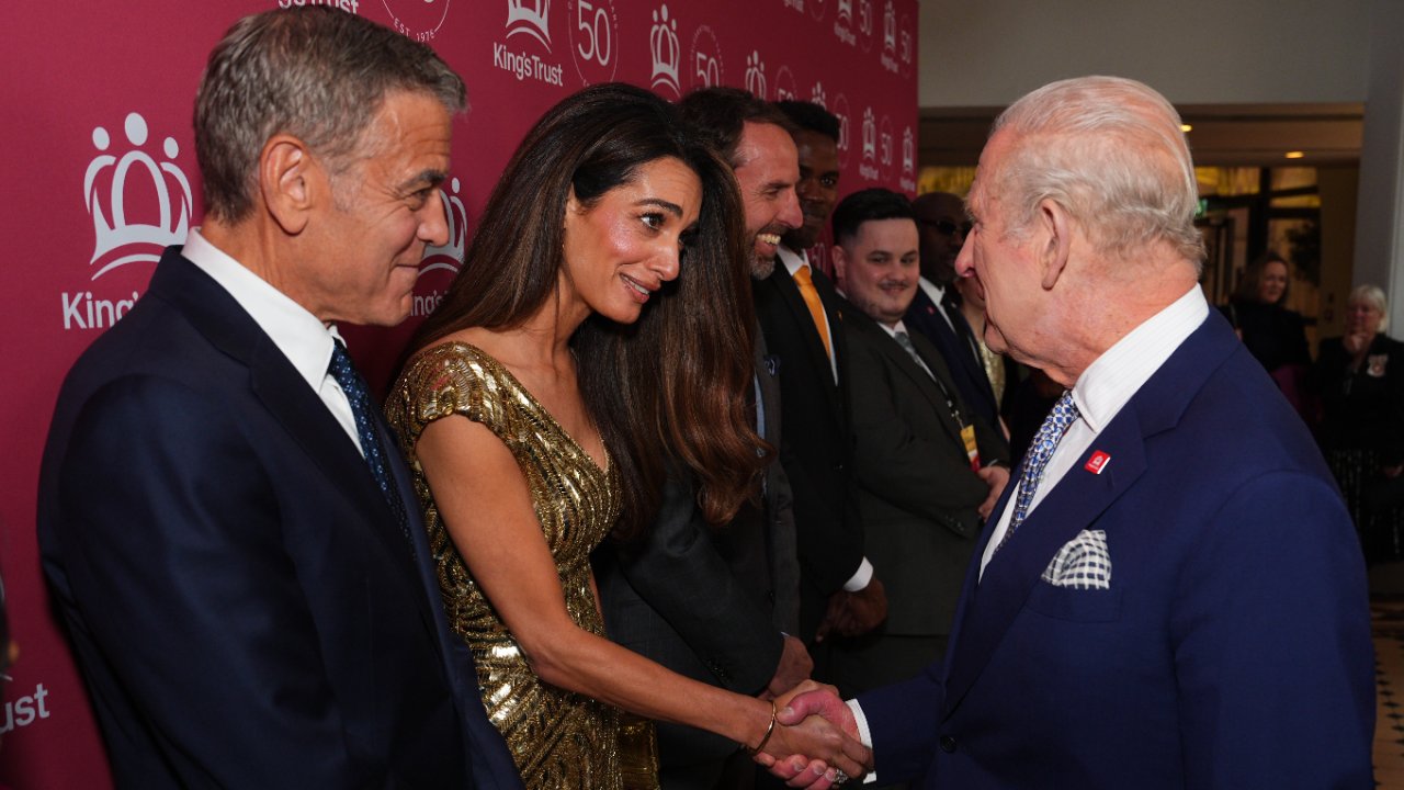 King Charles meets George Clooney and other A-list actors in star ...