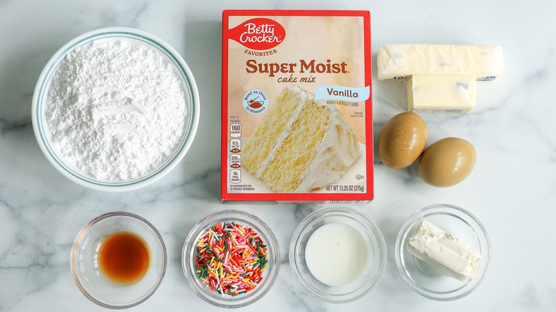 Birthday cake mix sandwich cookies recipe