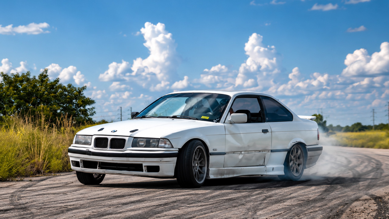 Drifting the Florida compound until we destroyed eight tires