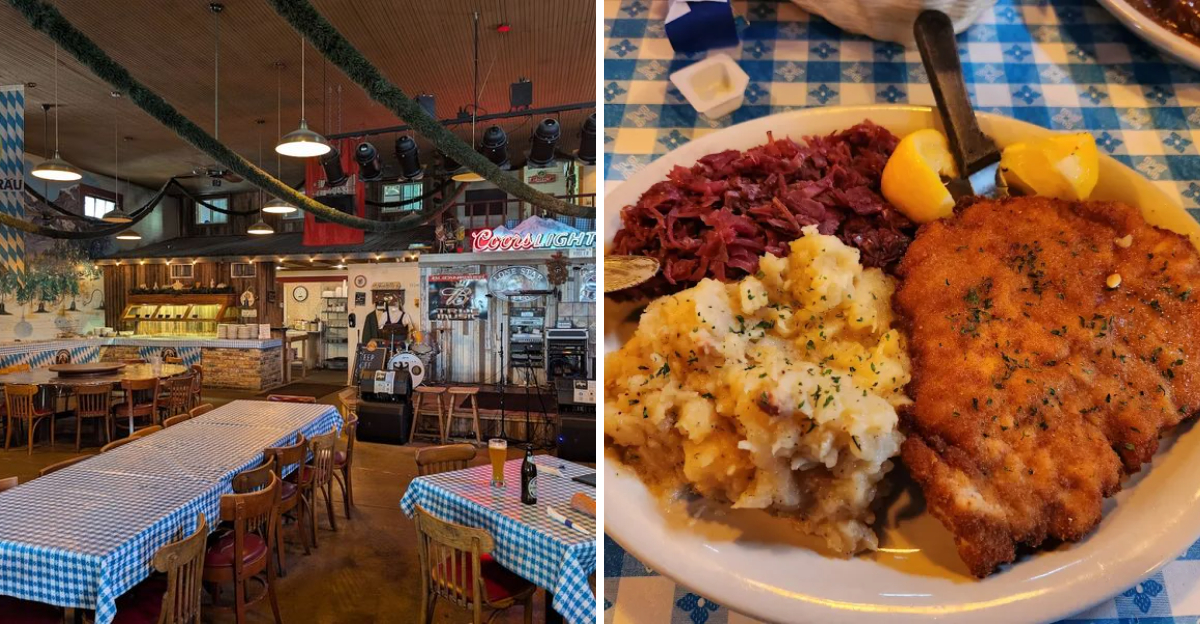 This Texas German restaurant is known for schnitzel and cozy dining rooms