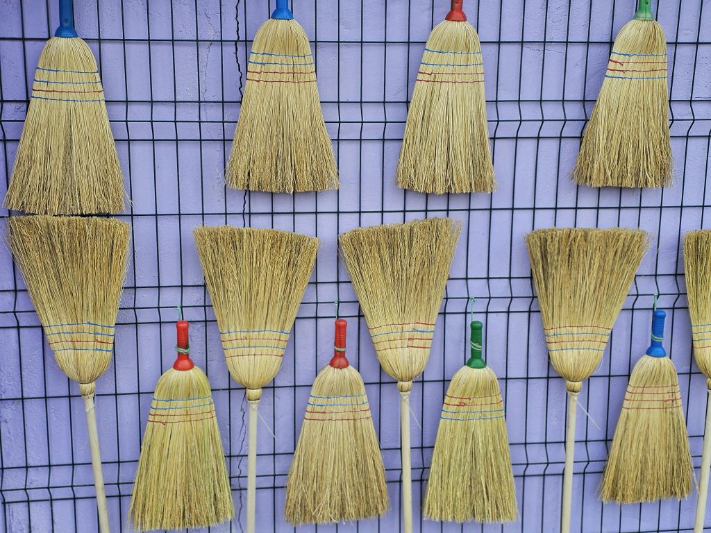 The mop-and-broom wall fix that gets cleaning tools off the floor