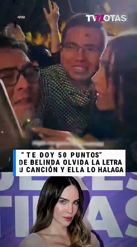Fan de Belinda olvida la letra y ella termina halagándolo