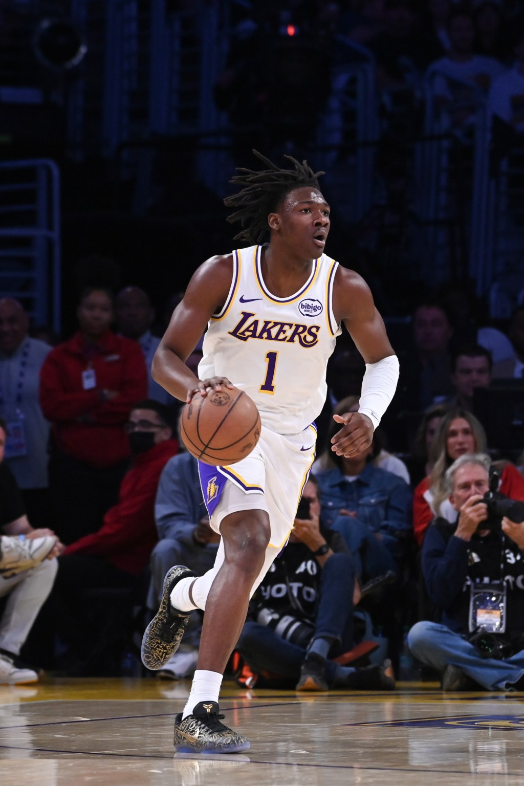 Lakers’ Adou Thiero’s postseason opportunity is an audition for next year