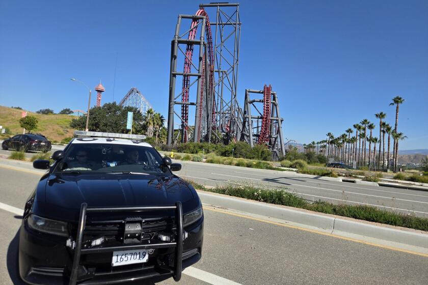 Six Flags Magic Mountain opens after bomb threat investigation