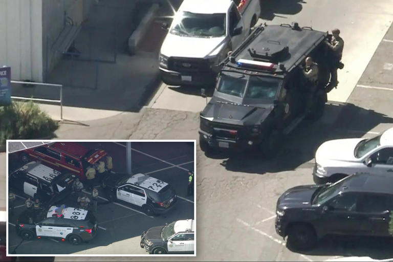 Six Flags Magic Mountain on lockdown as armored police trucks roll in