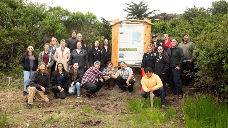 Wiyot Tribe celebrates sign installation