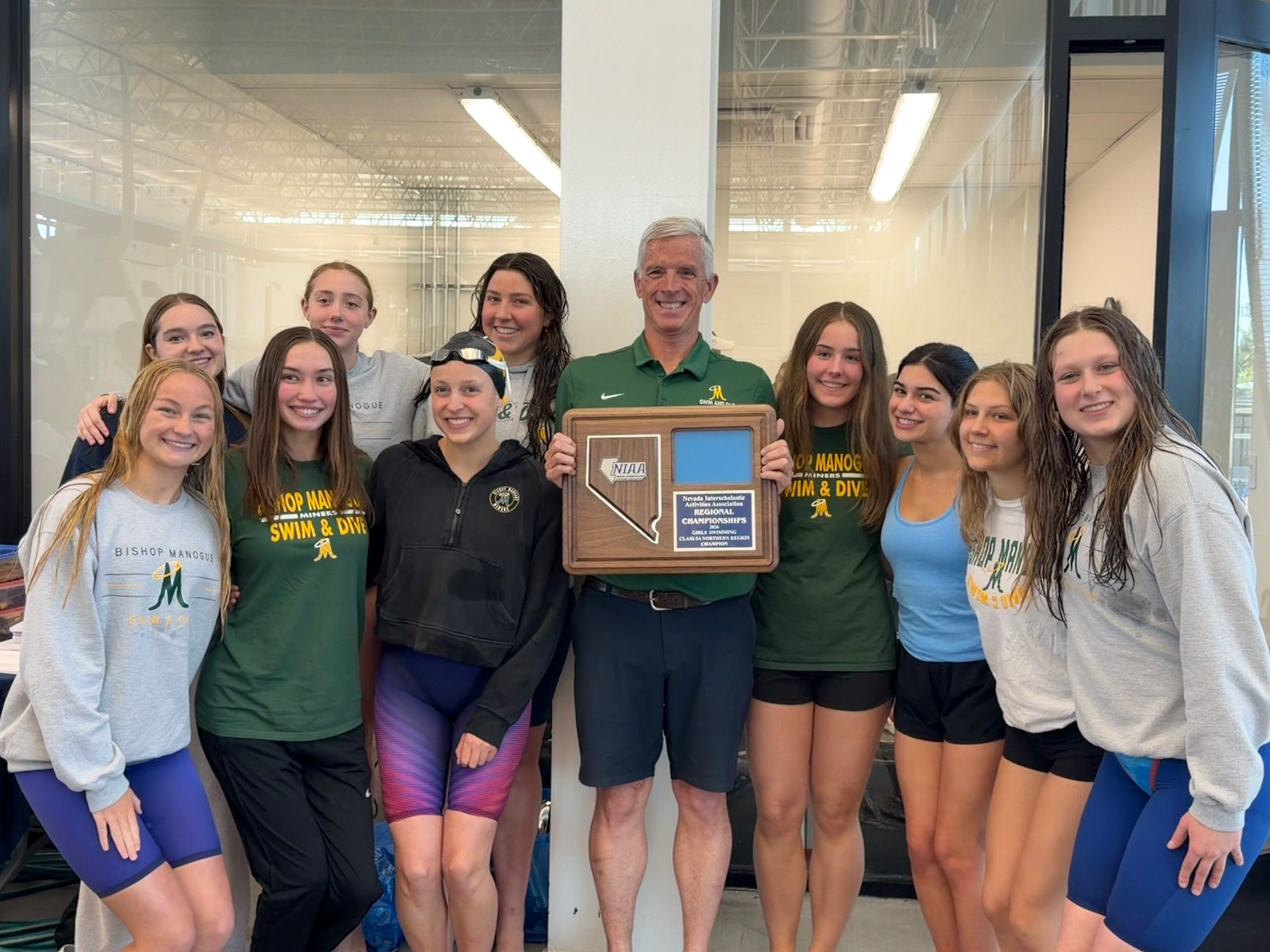 Sala wins four events in regional swimming; Manogue takes girls team title