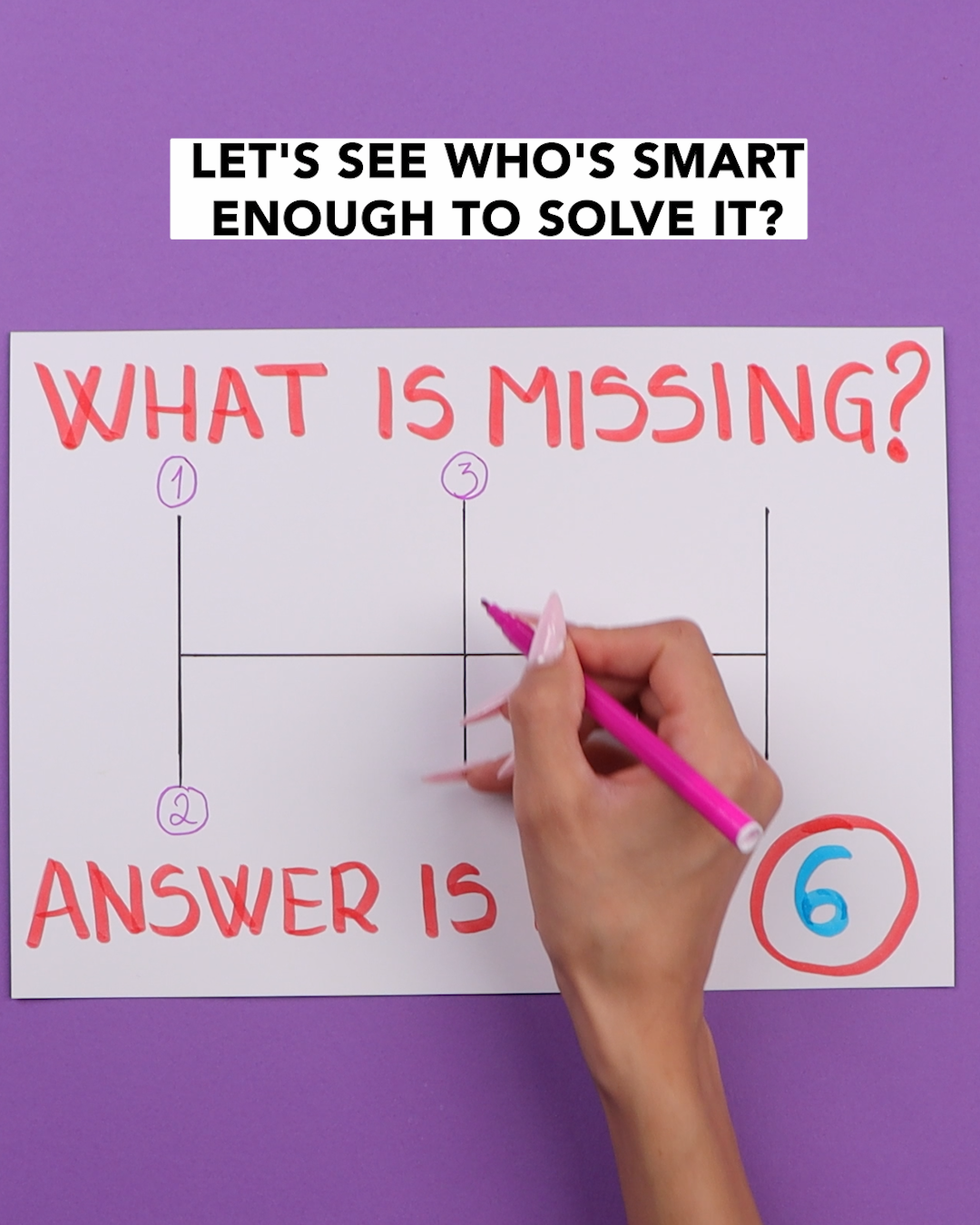 Spot the missing number challenge