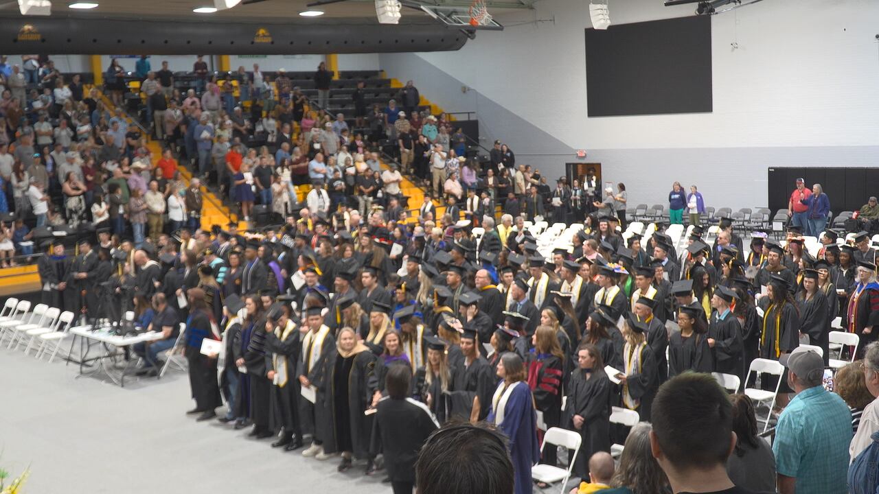 Cameron University holds makeup ceremony for graduates rained out last week