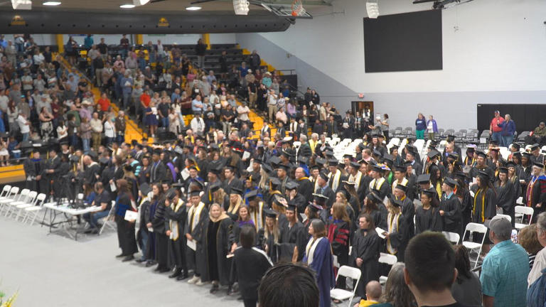 Cameron University holds makeup ceremony for graduates rained out last week