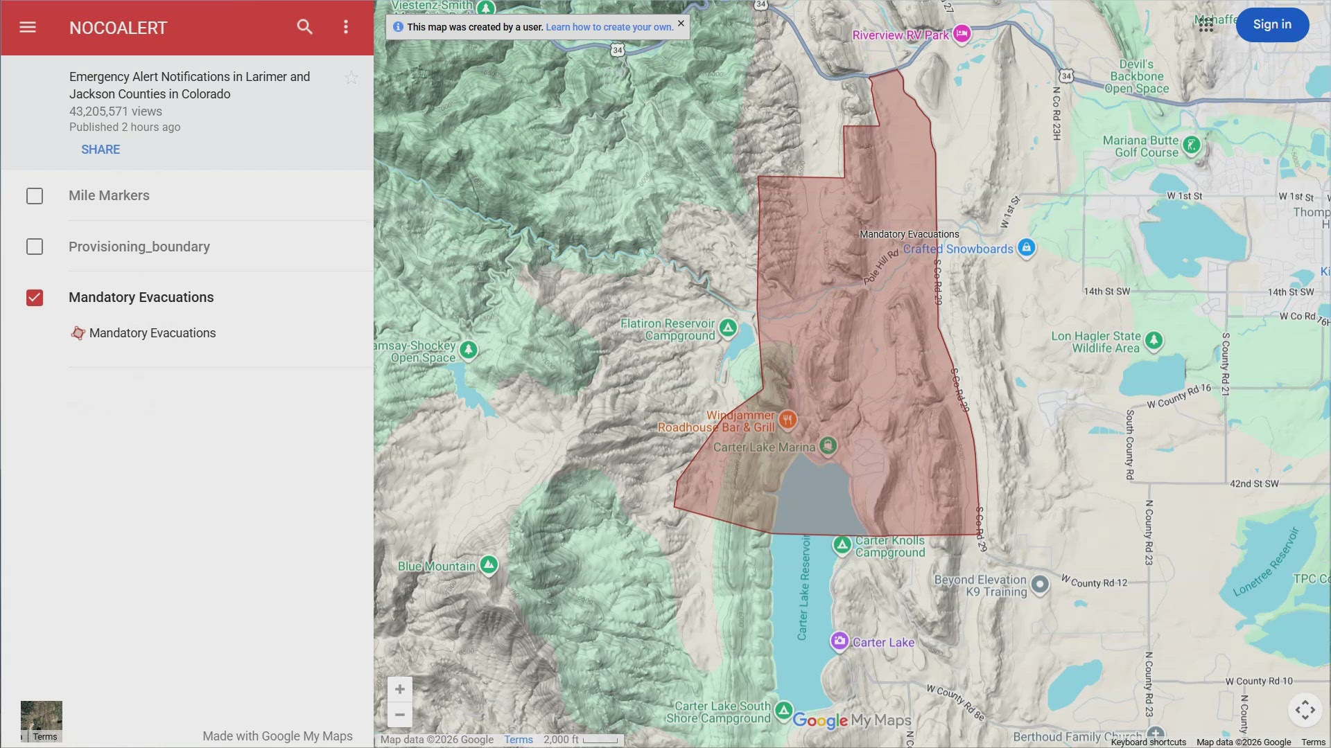 Mandatory evacuations ordered for fire west of Loveland
