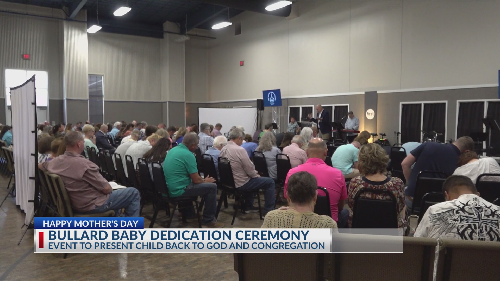 Bullard church hosts Mother's Day baby dedication ceremony