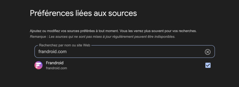 Vous voulez plus de Frandroid dans Google ? C’est désormais possible