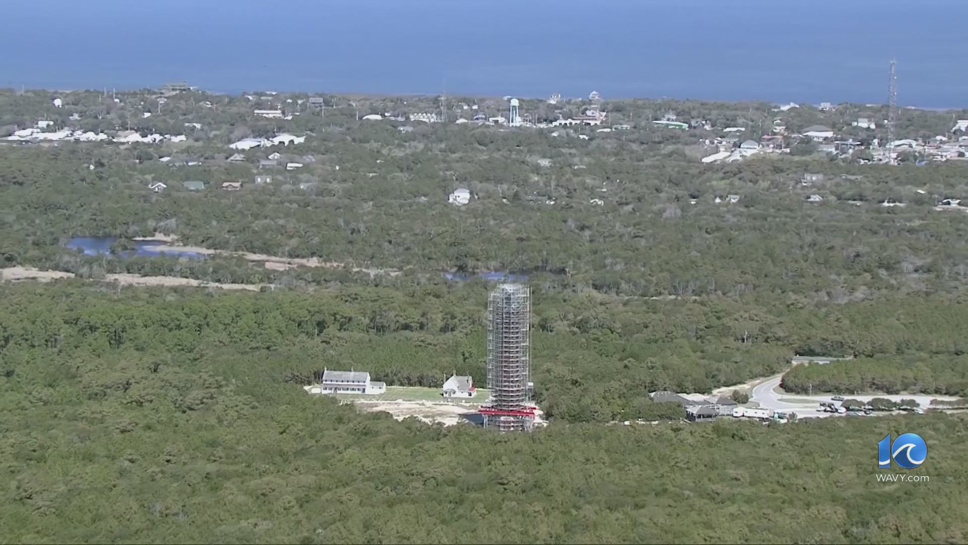 Cape Hatteras lighthouse renovation continues