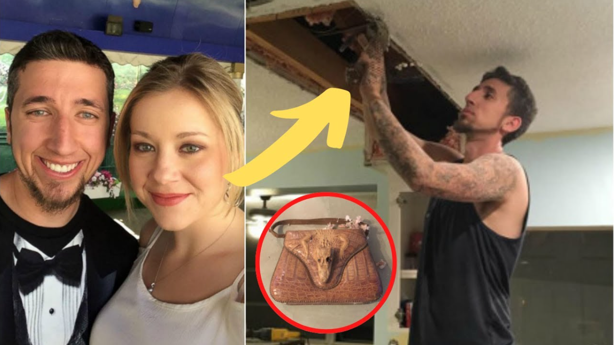 While renovating kitchen ceiling, couple uncovers the secret that the ...