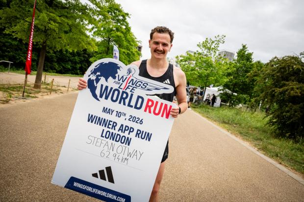 Kendal runner tops distance charts for Red Bull Wings for Life UK event