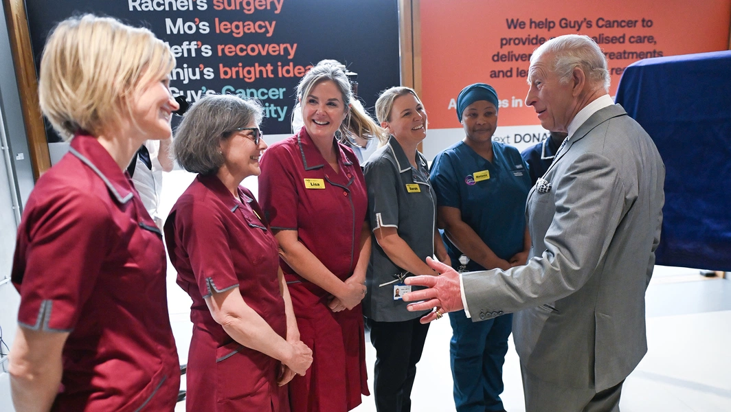 King Charles shares cancer insight during hospital visit