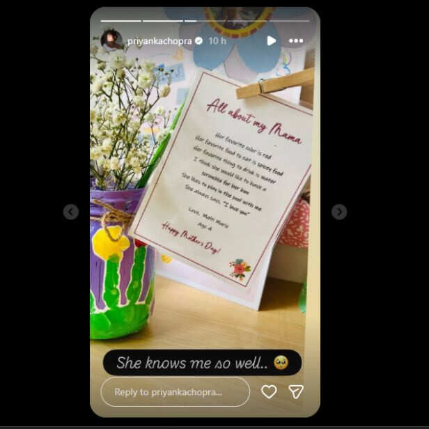 Priyanka Chopra Jonas receives a warm letter from daughter Malti Marie ...