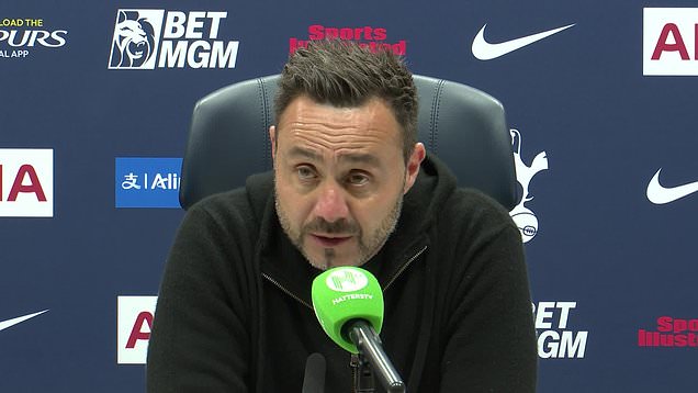 Roberto De Zerbi expects Tottenham relegation fight to go down to last ...