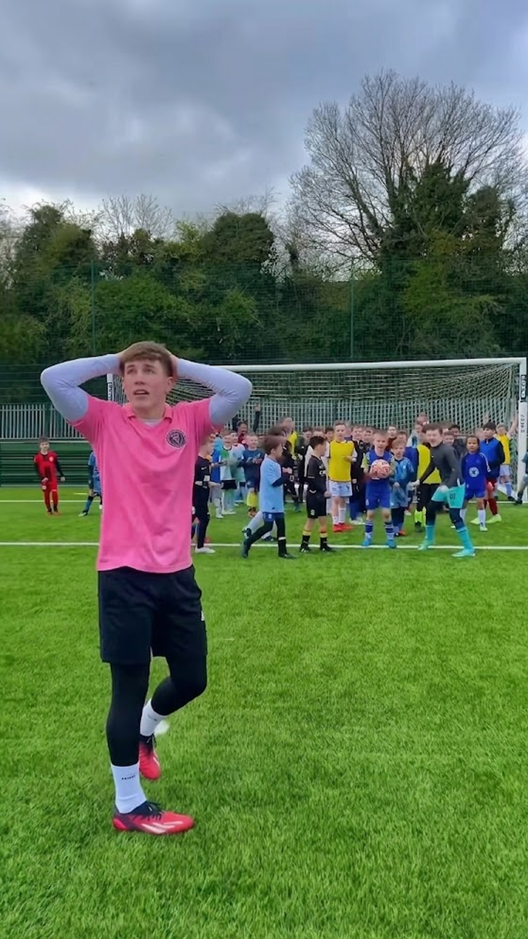 100 goalkeepers tried stopping this shot challenge