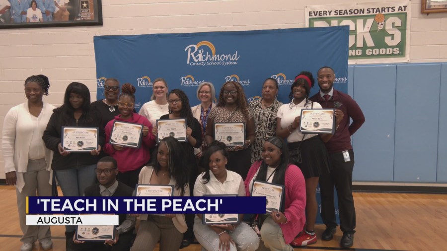 RCSS holds 'Teach in the Peach' signing event