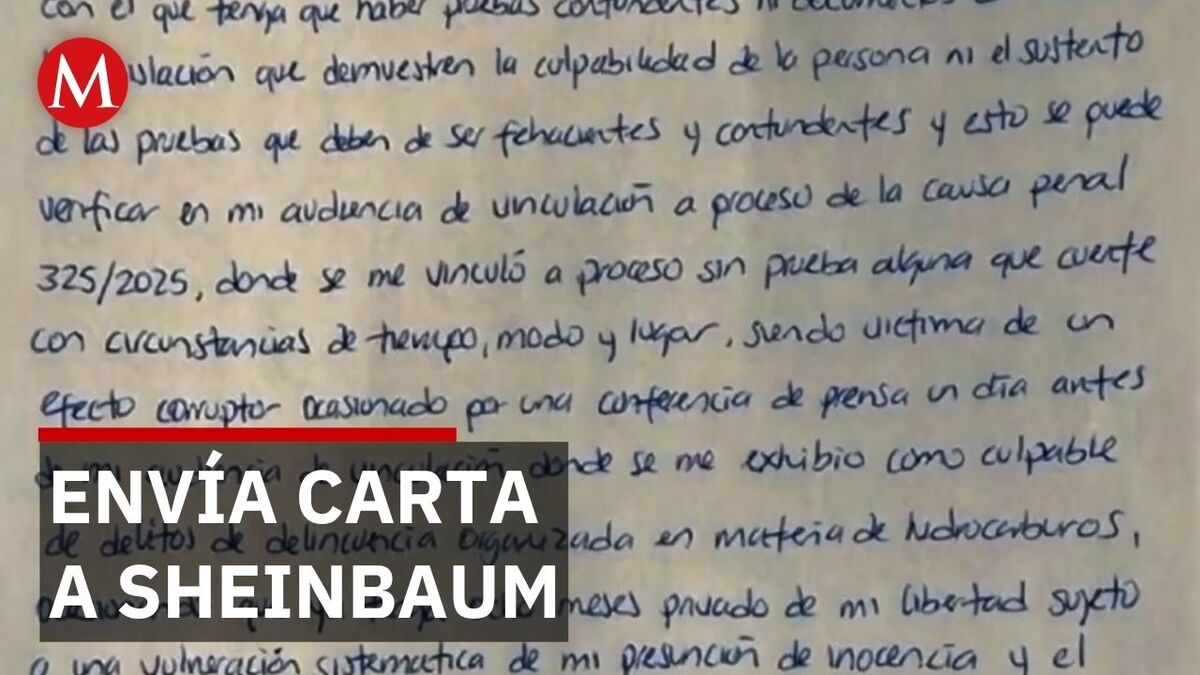 Manuel Roberto Farías Laguna envía carta a Claudia Sheinbaum para ...