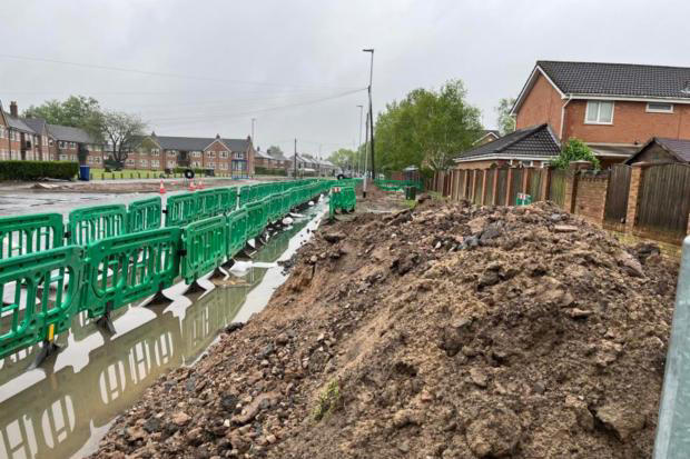 Residents 'under water' as housing development works cause flooding issues