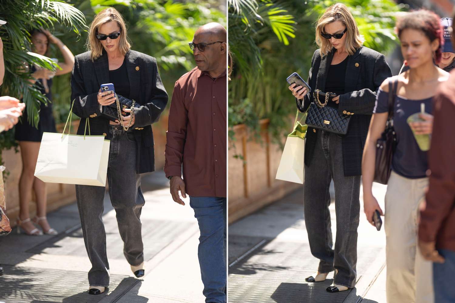 Margot Robbie’s casual-cool jeans are the key to staying comfy on long ...