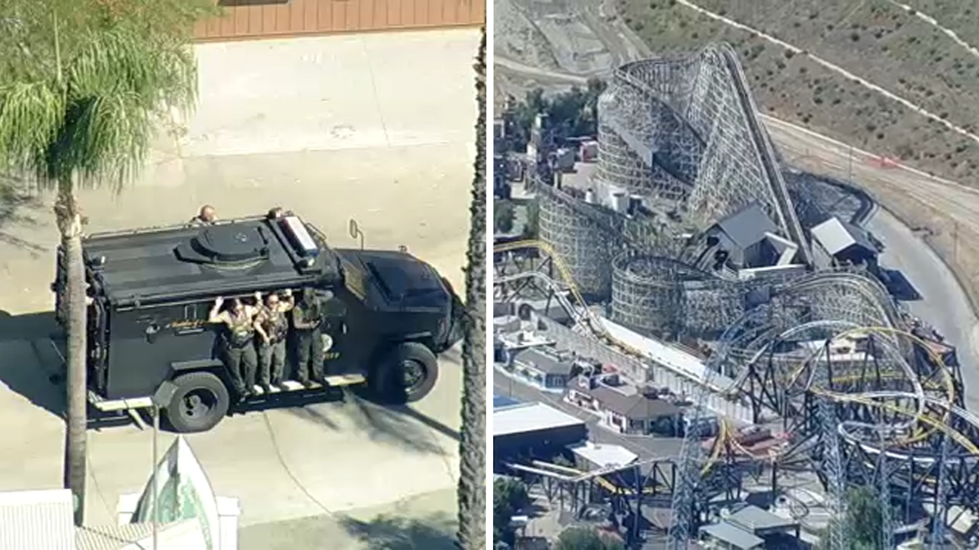 Six Flags Magic Mountain opens after 'all clear' given in response to ...