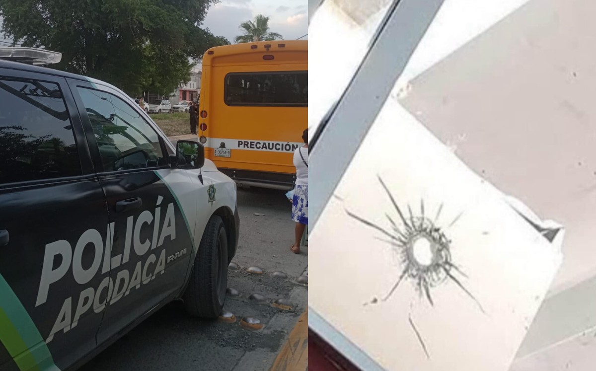 Bala perdida impacta secundaria en Apodaca y provoca movilización policiaca