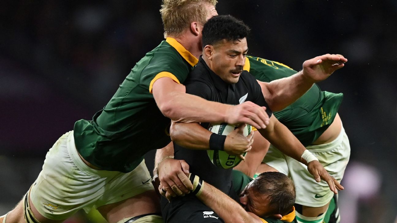 Rennie concedes Mo'unga's All Blacks return against Springboks put on ice