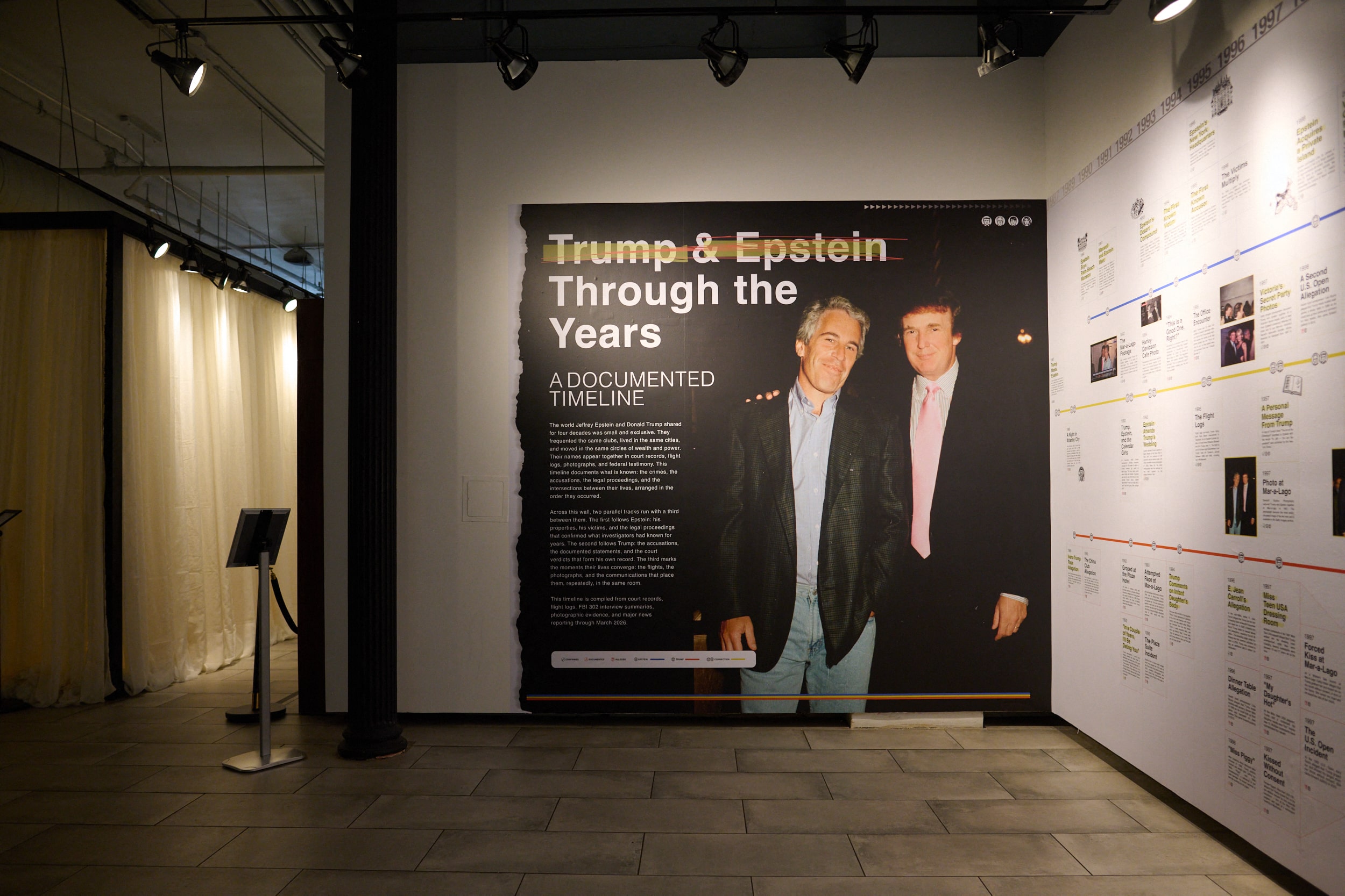 Epstein files on display at NYC pop-up exhibit, all 3.5 million pages
