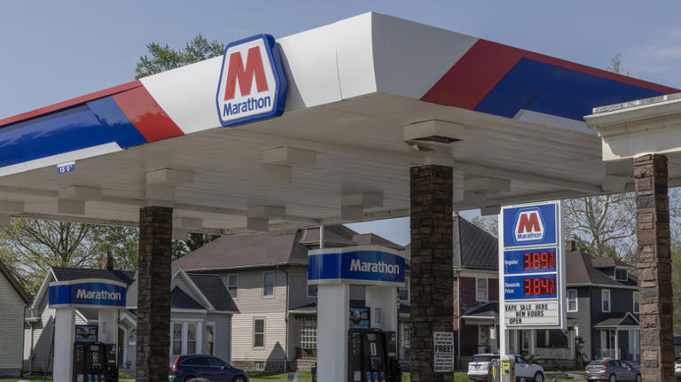 Who owns Marathon gas stations?