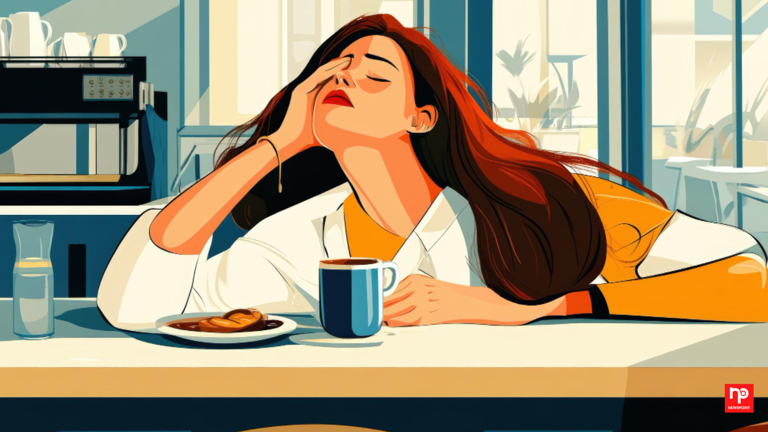 Why do some people feel sleepy after eating rice heavy meals?