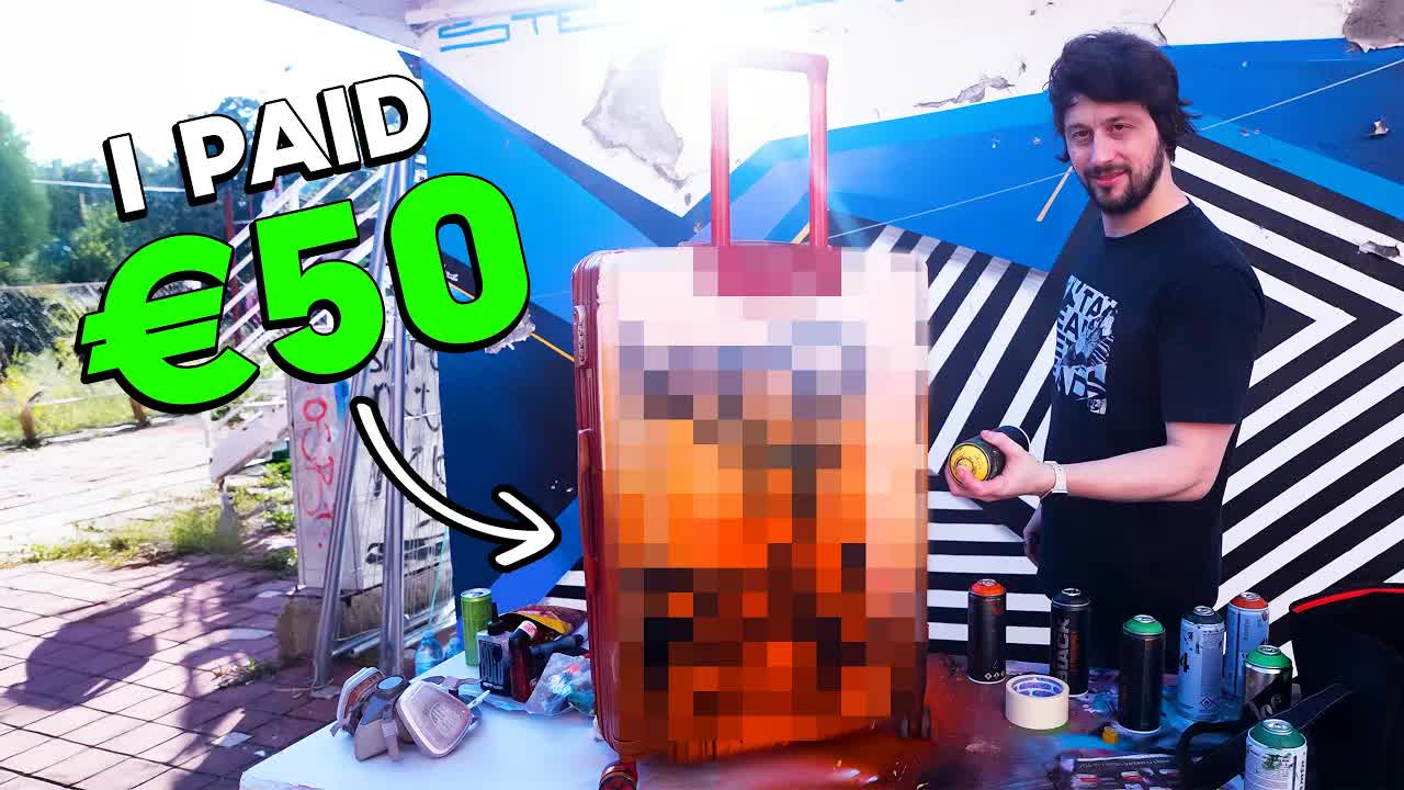 A €50 graffiti makeover changed my suitcase completely