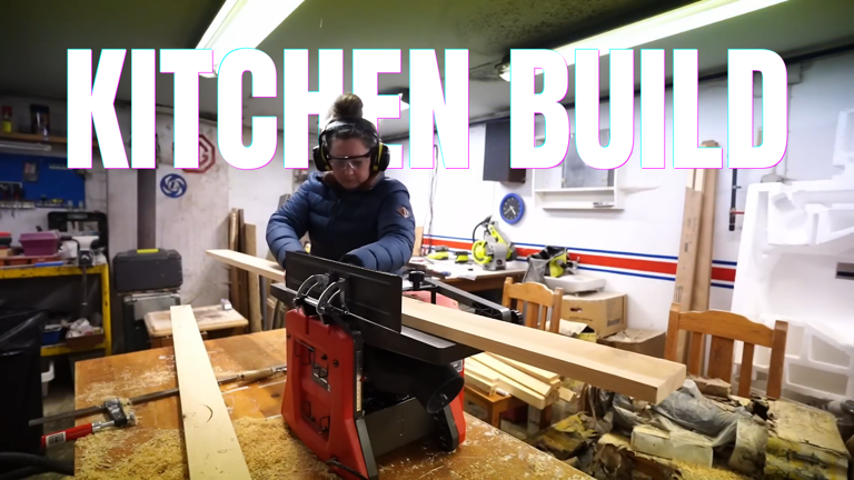 I built a custom kitchen in my abandoned 100 year old school