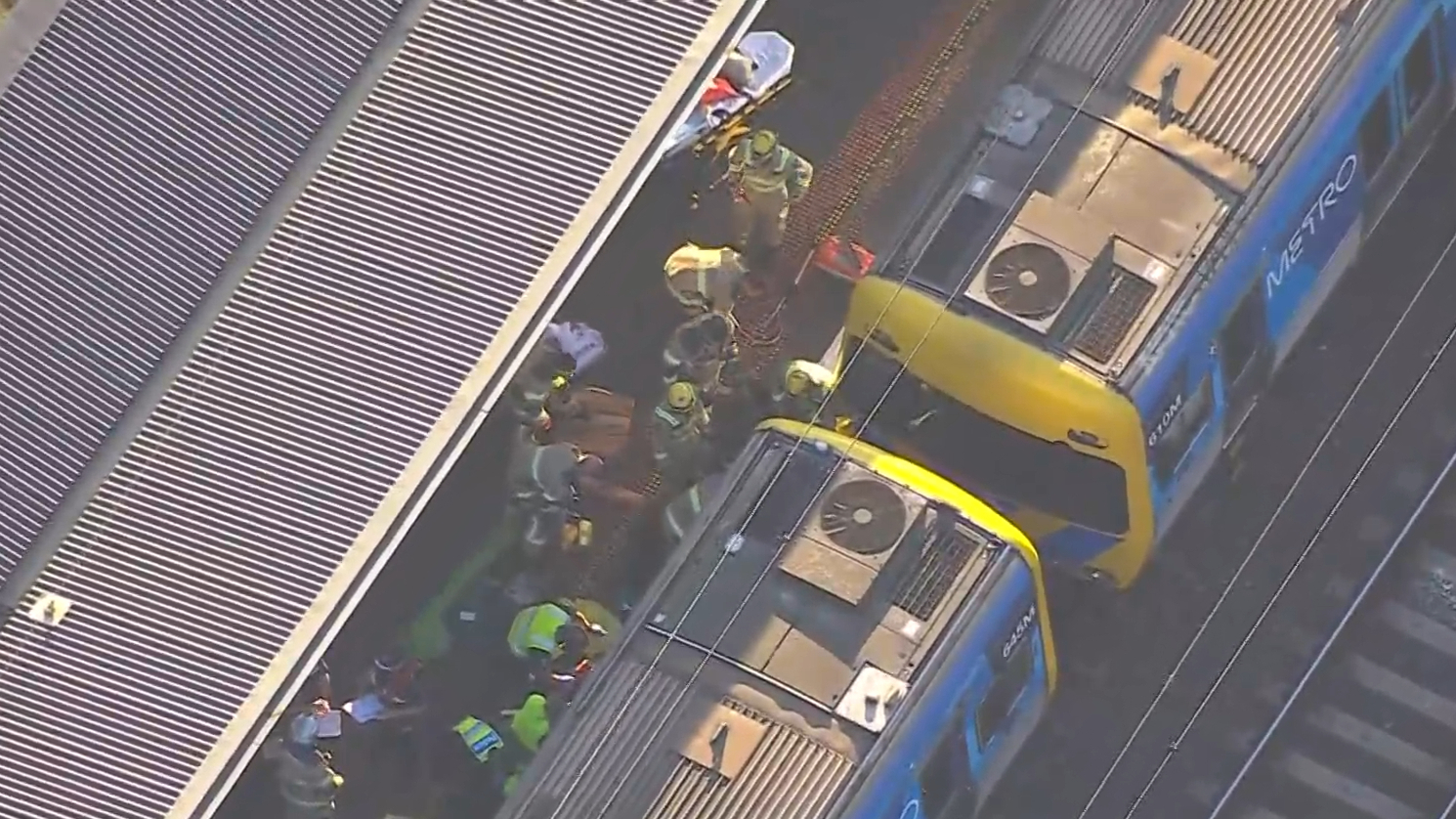 Boy seriously injured after snagged school bag pushed him onto train tracks