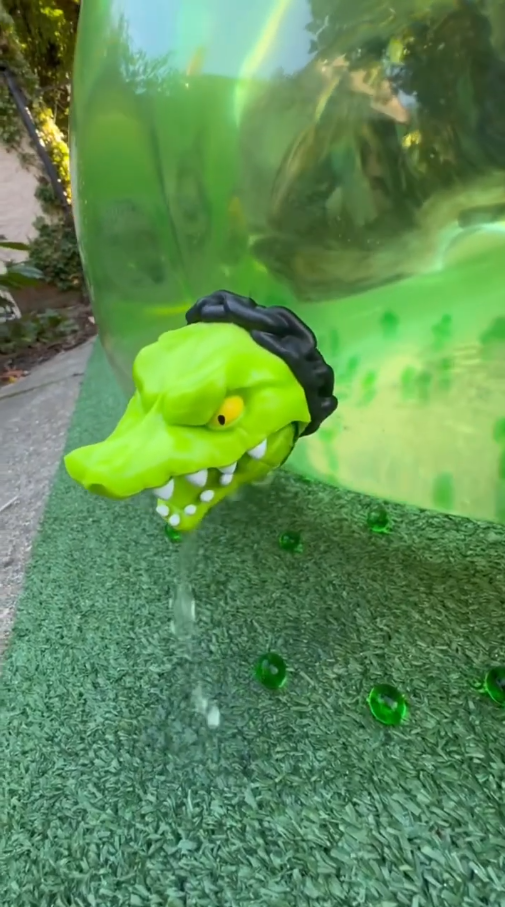 Alligator flooded my garden: dangerous backyard wildlife moment