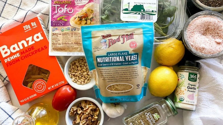 Tofu pesto pasta recipe