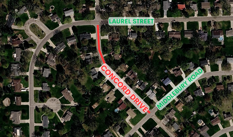 Concord Drive closed through June for road work