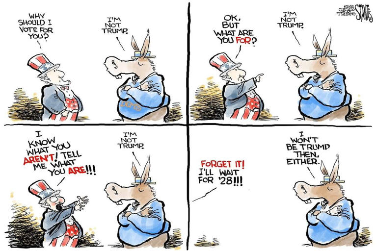 Editorial cartoon: What do Democrats stand for?