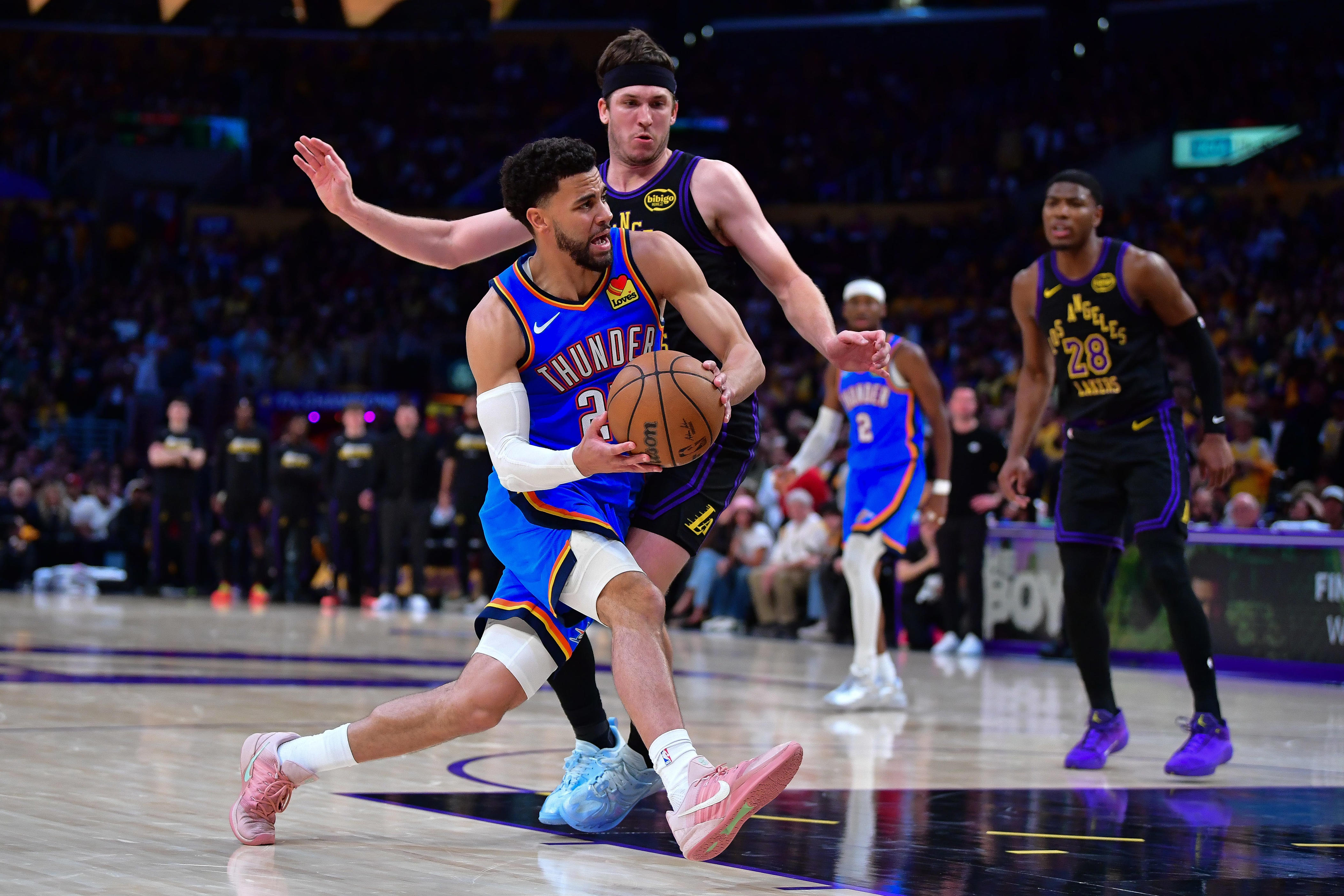 Ajay Mitchell turns into household name as Thunder sweep Lakers